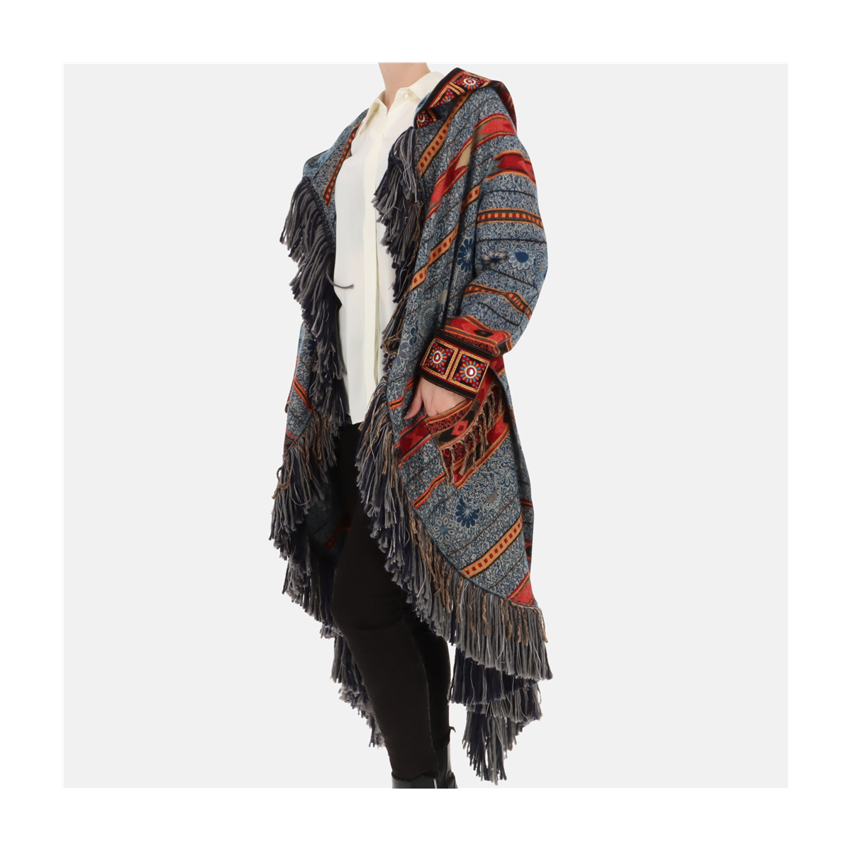 Luxury brands | Dassios Poncho Reversible | Drake Store